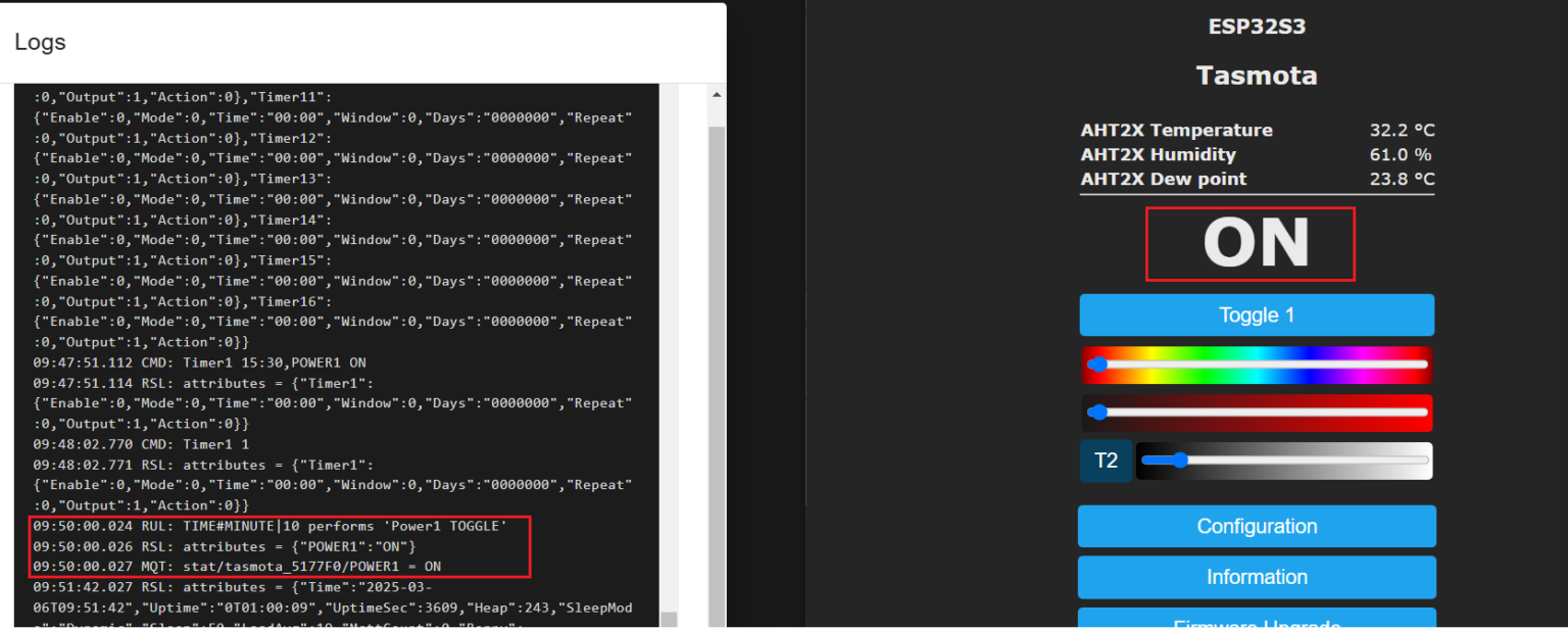 Tự động hóa với Rules và Timers trong Tasmota – Core IoT Platform